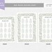 Seating Chart Reception Signage Mini Wavy Border Printable - Etsy