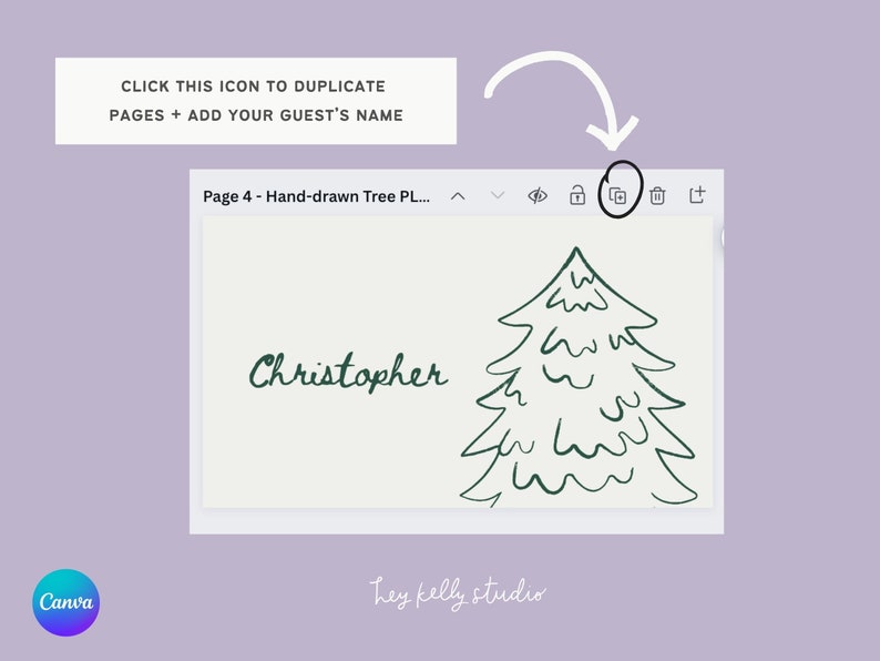 Evergreen Tree Menu & Place Card Template, DIY Dinner Party Menu Card ...