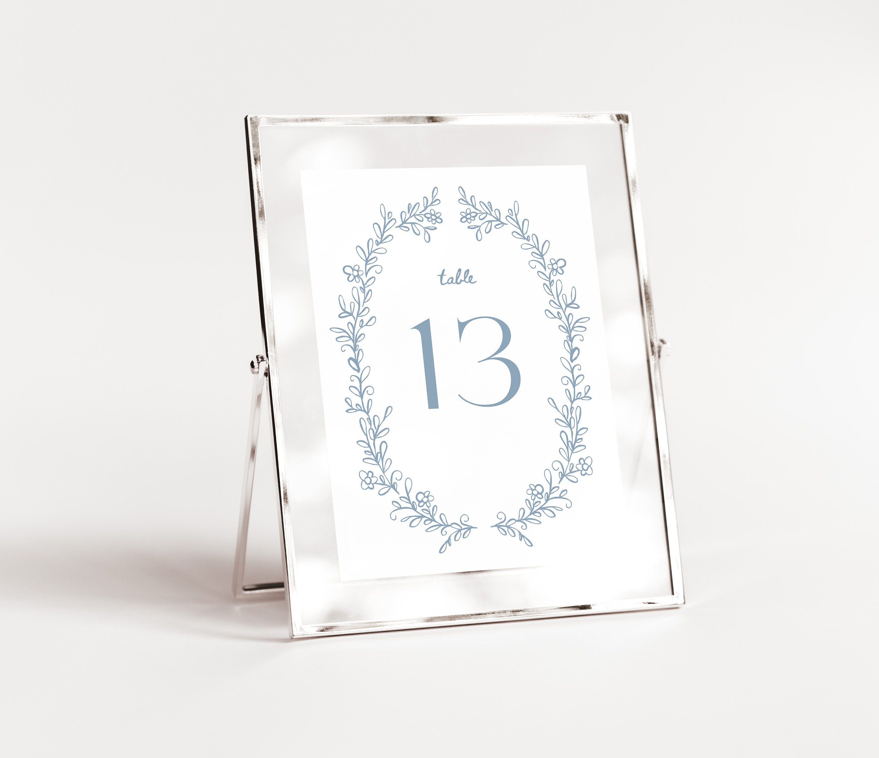 TABLE NUMBERS Reception Floral Frame Border Wedding Table - Etsy