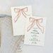 Big Bow Invitation Template, DIY Holiday Party Invitation, Hand-drawn ...