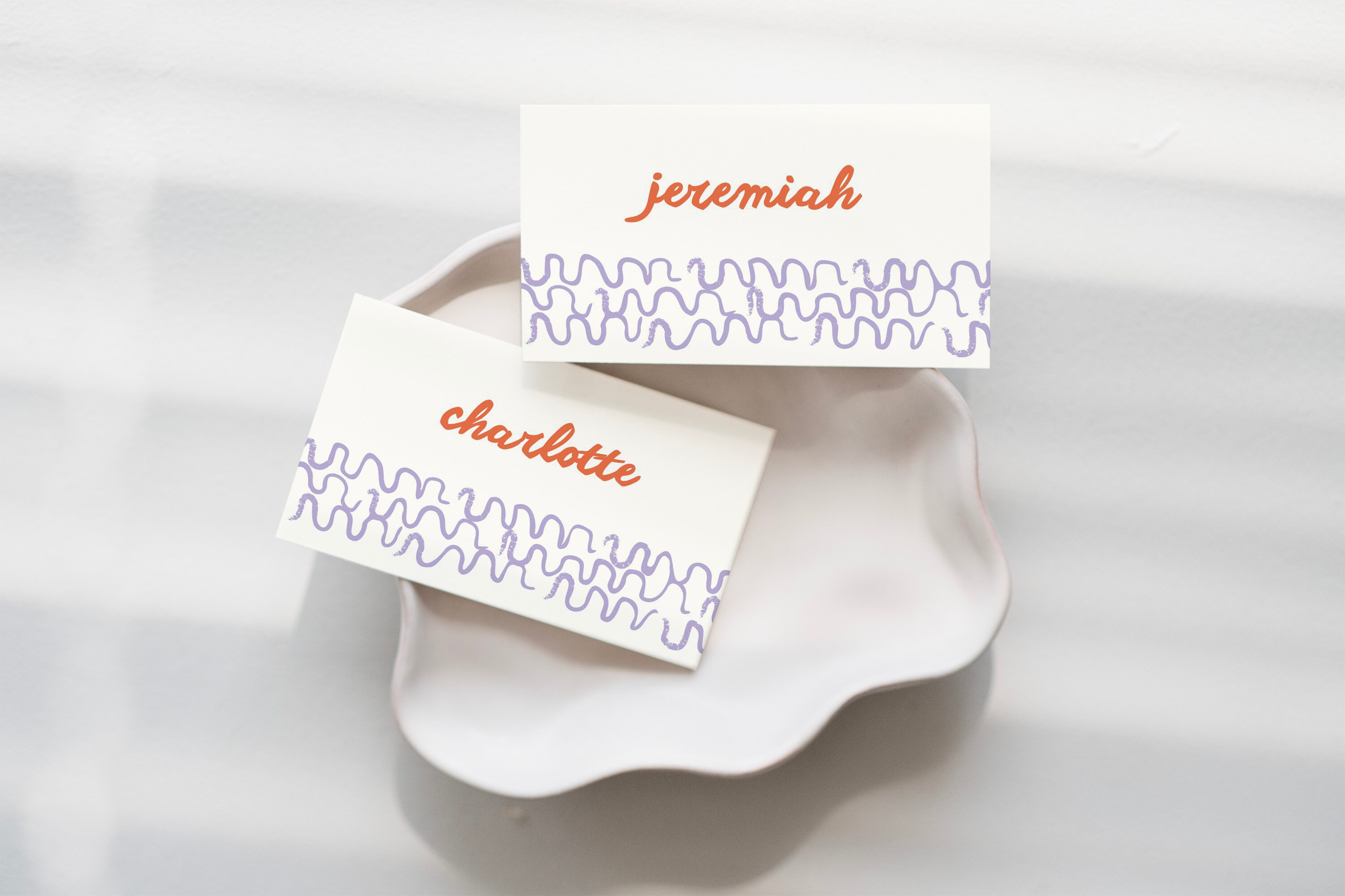 Hand Drawn Mini Wavy Border Dinner Party Menu Rehearsal - Etsy