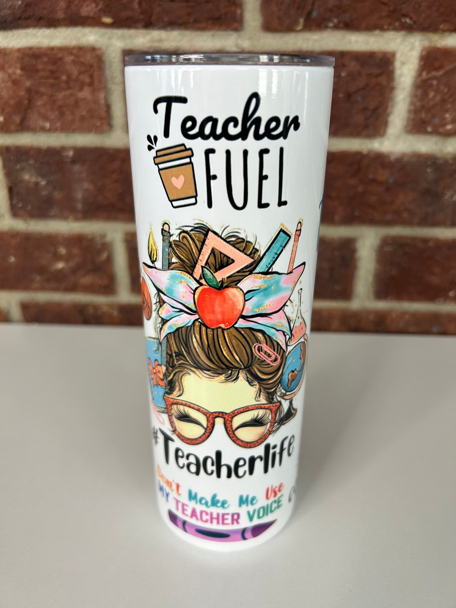Teacher Tumbler Design, Sublimated 20oz Stainless Steel, Teacher ...