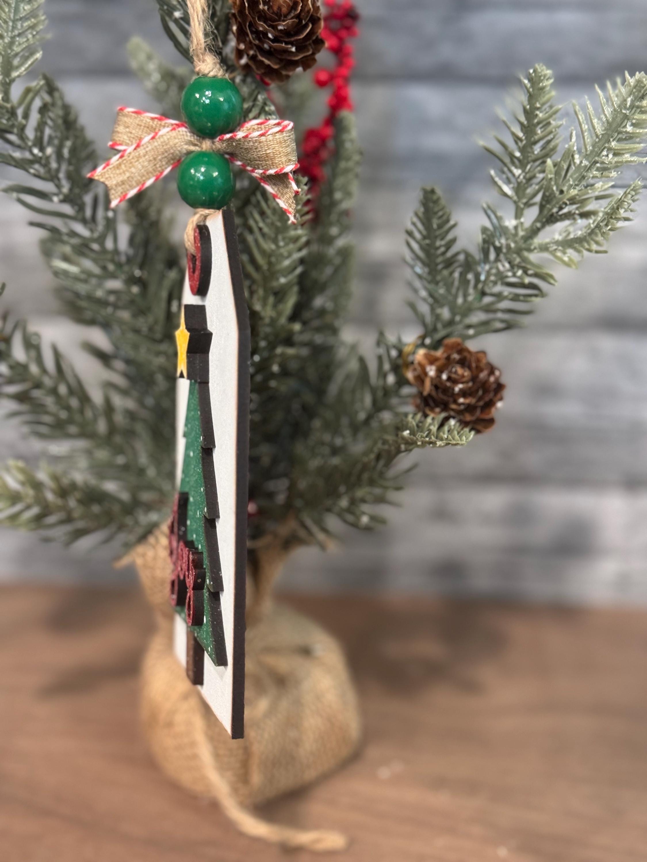Joy Tree Tag Ornament - Etsy