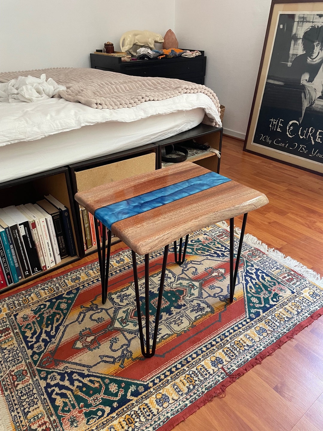 Stool/table in Wood and Epoxy Resin - Etsy