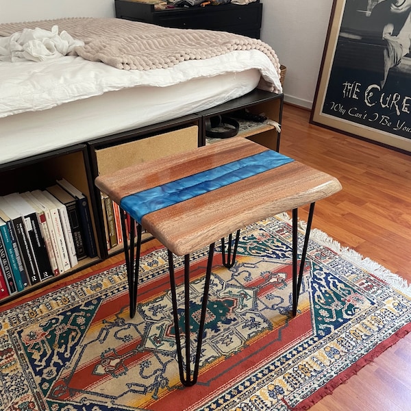 Epoxy and Wood Stools - Etsy