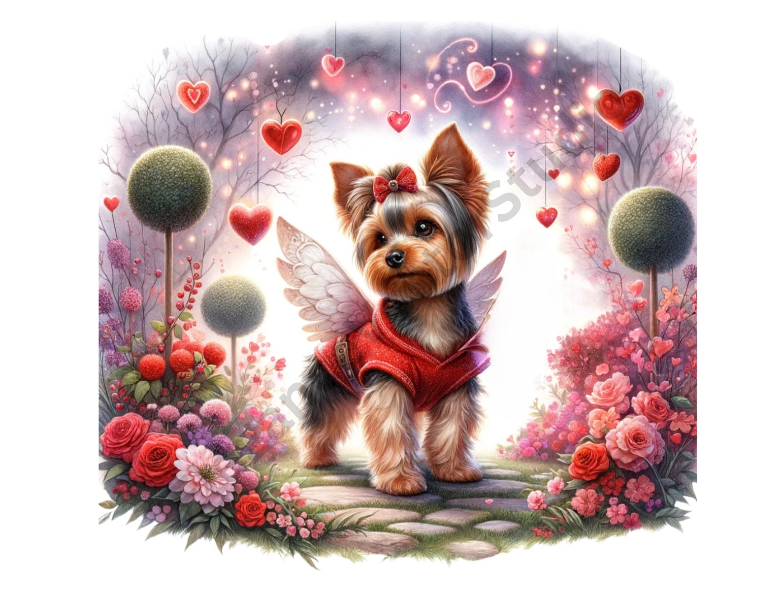 Yorkshire Valentines Day Clipart Bundle Valentines Day Png Valentine ...