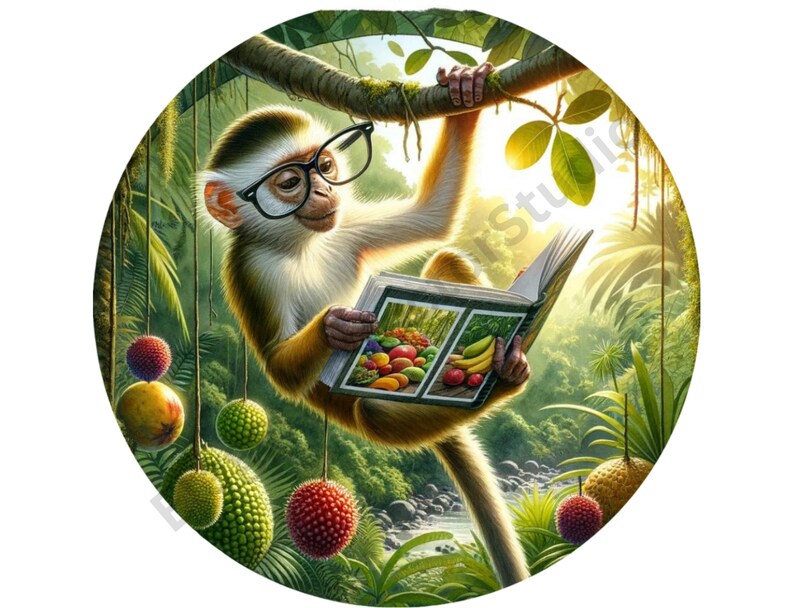 Reading Animal Clipart Bundle, Booklover Animals Clipart Bundle ...