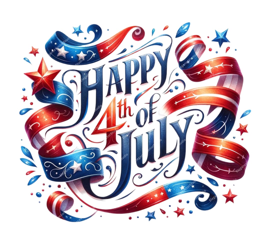 4th of July Clipart Bundle, Patriotic Decor Bundle, Patriotic Wreath ...