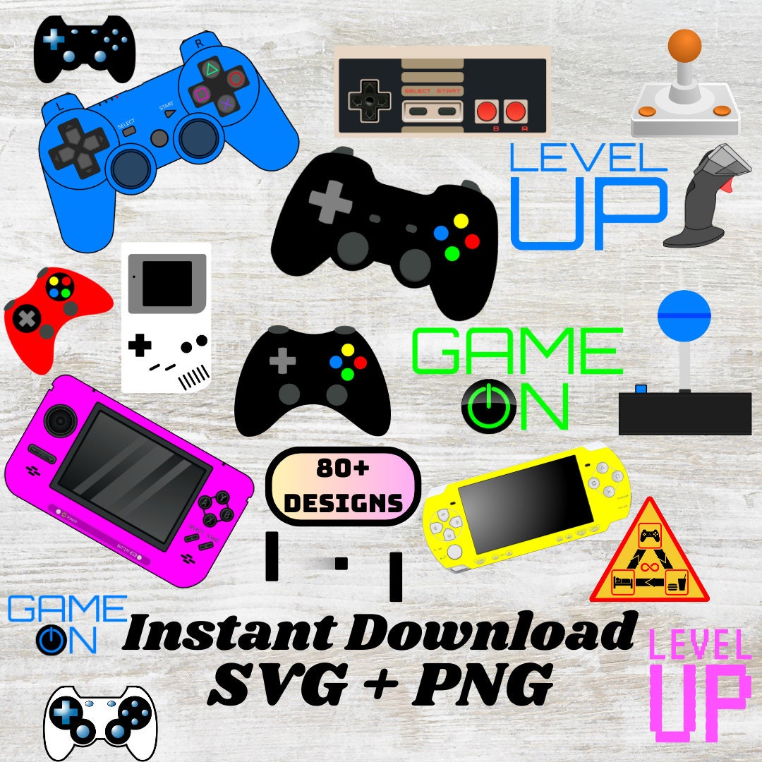 Game Controller Svg, Video Game Clipart, Gamer Svg, Gaming Clipart ...