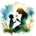 Happy Mother's Day Clipart Bundle, Mom and Child Clipart Set, Mothers ...