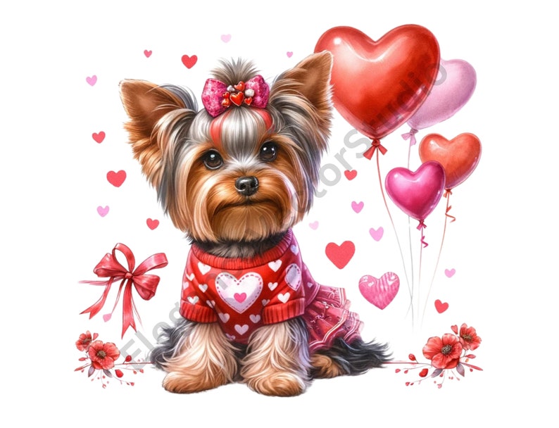 Yorkshire Valentines Day Clipart Bundle Valentines Day Png Valentine ...