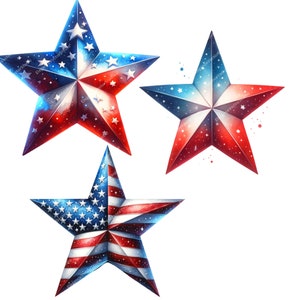 4th of July Clipart Bundle, Patriotic Decor Bundle, Patriotic Wreath ...