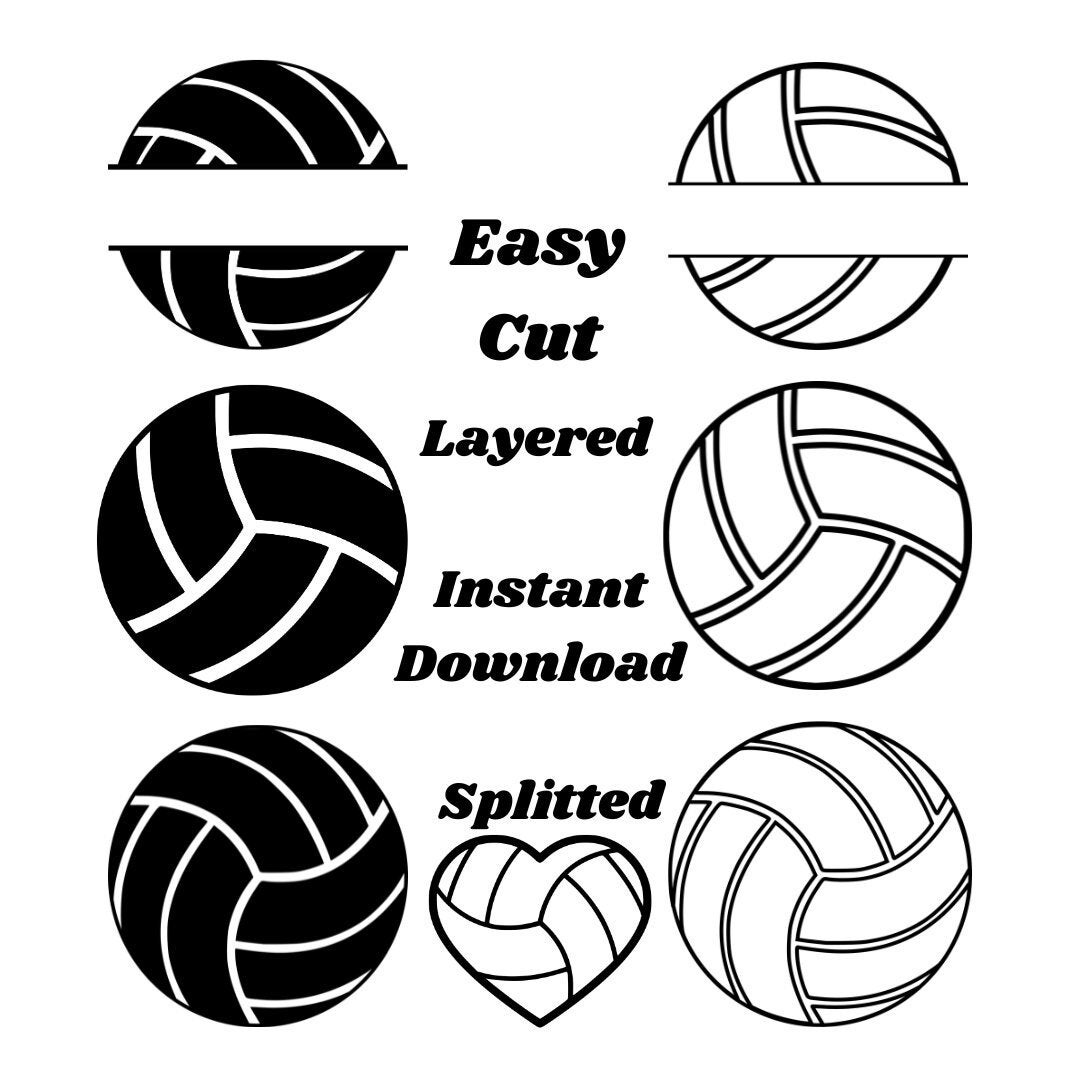 Volleyball Cut File Team Volleyball Svg Volleyball Svg - Etsy