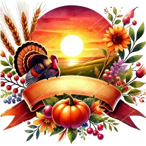 Thanksgiving Clipart Bundle: 43 PNG Designs (digital Download) - Etsy