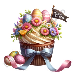 Easter Cupcake Clipart - 43 High Quality Pngs, Easter Clipart PNG ...