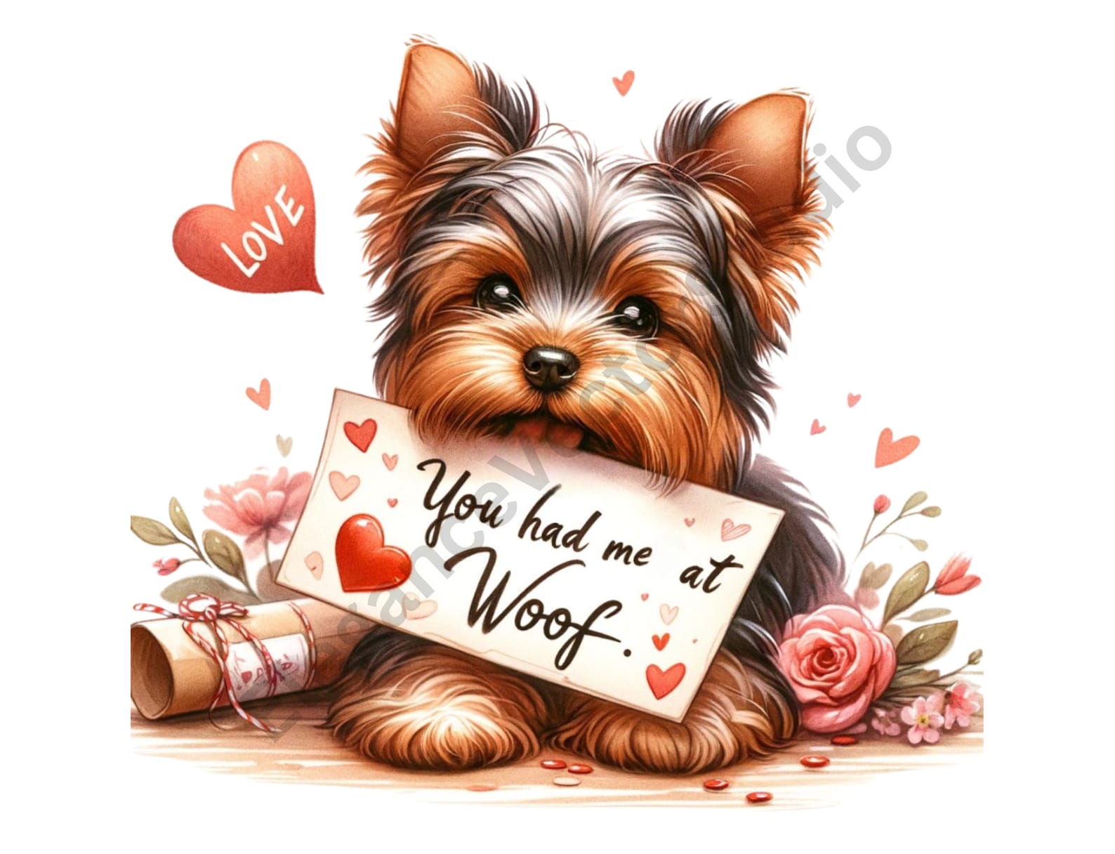 Yorkshire Valentines Day Clipart Bundle Valentines Day Png Valentine ...