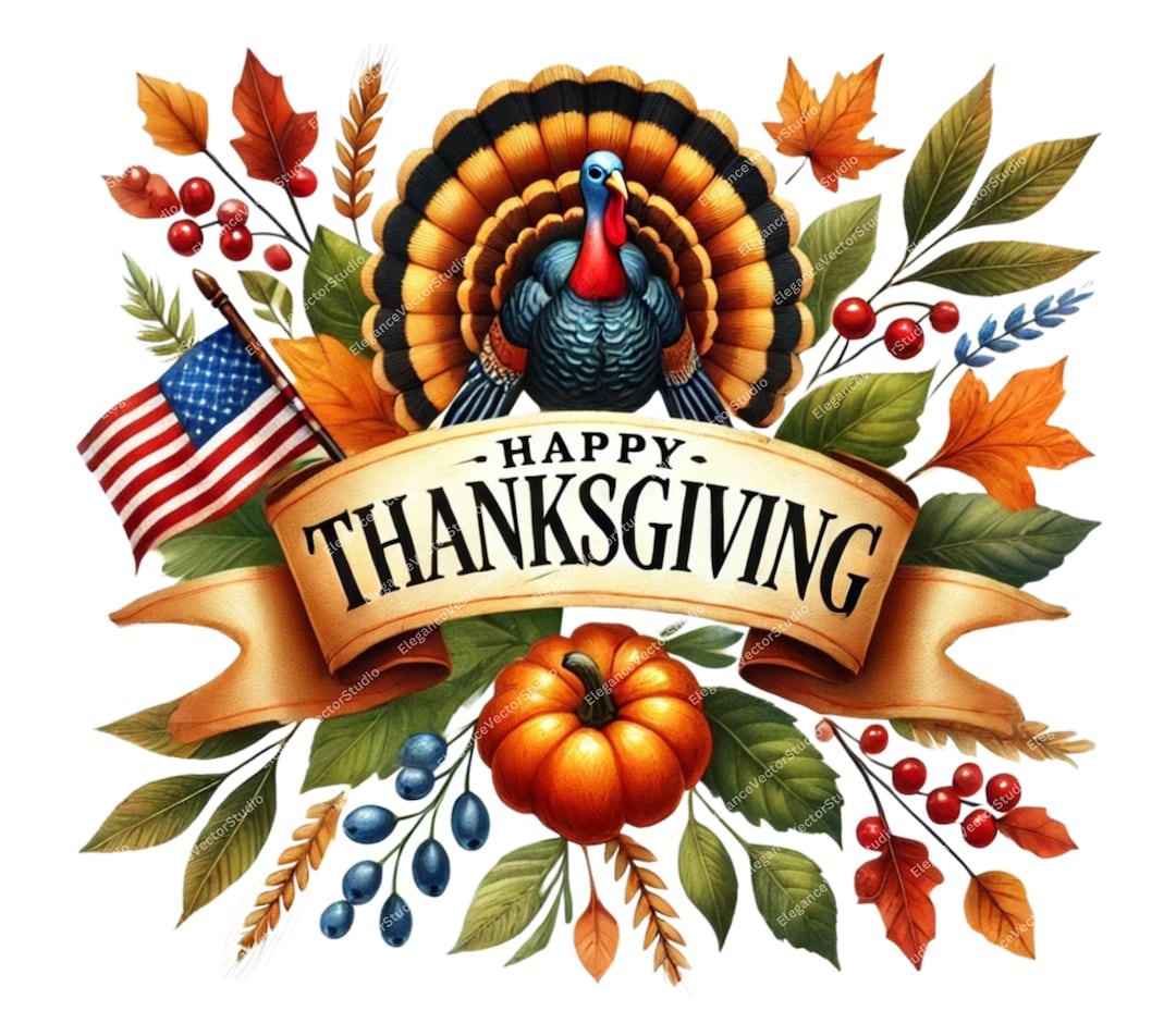 Thanksgiving Clipart Bundle: 43 PNG Designs (digital Download) - Etsy