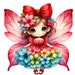 Floral Fairy Clipart Bundle: Watercolor Flower Designs (digital ...
