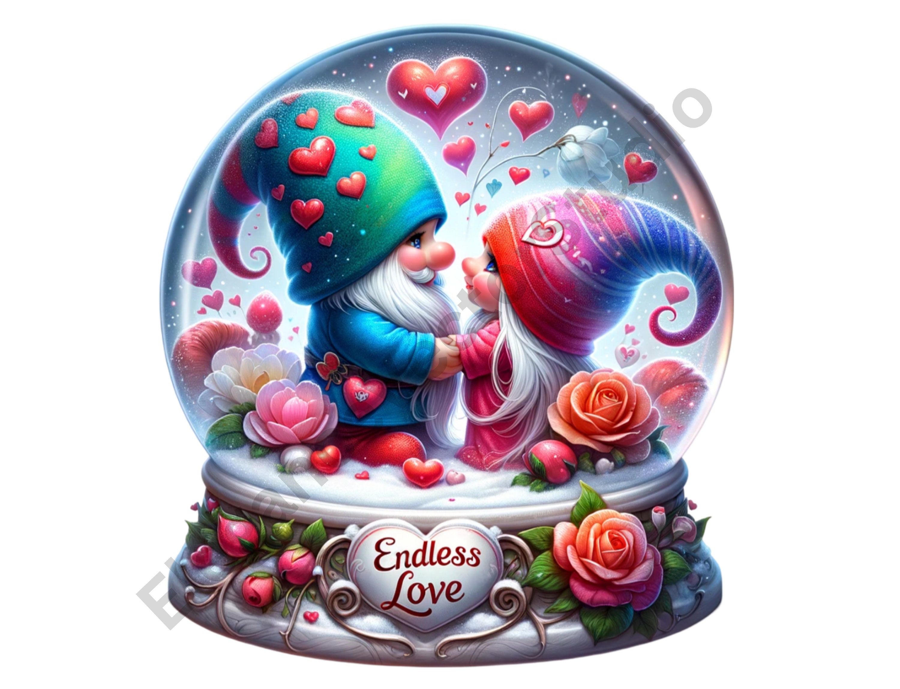 Valentine Gnome Clipart PNG 44 Images, Valentine Snow Globe Gnome ...