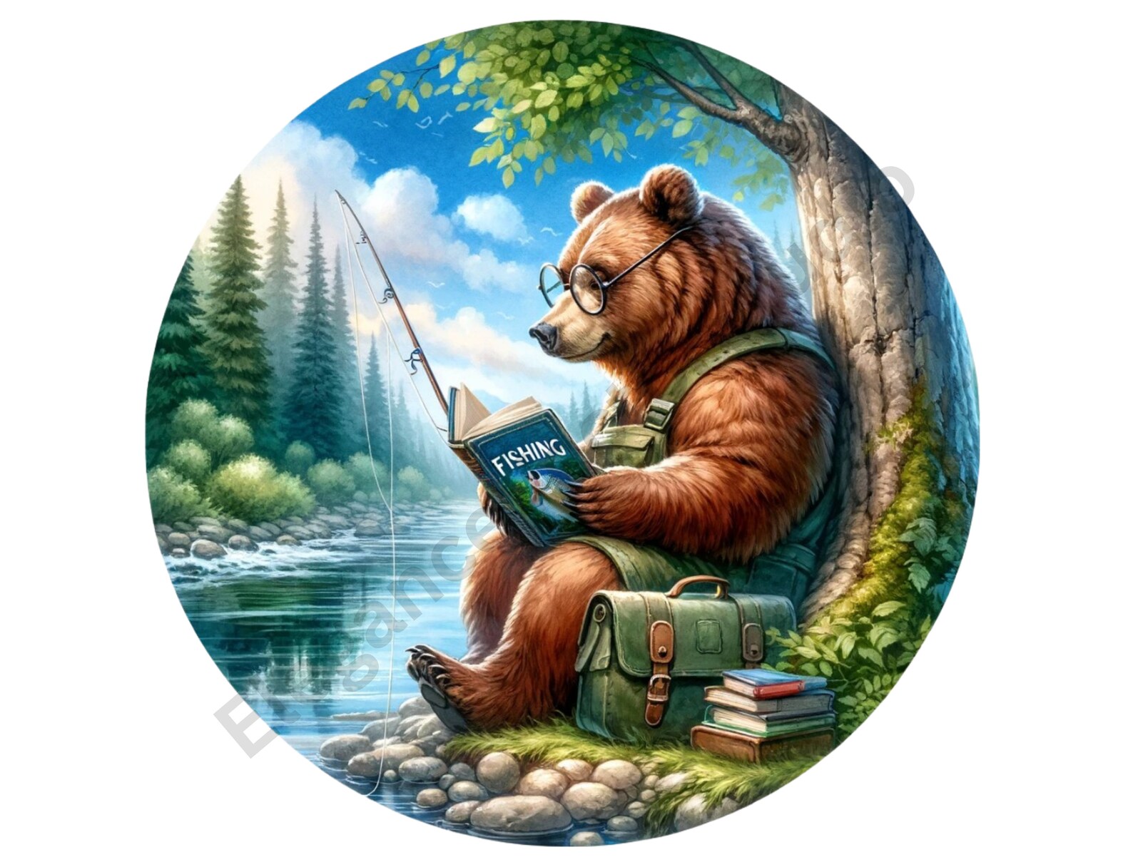 Reading Animal Clipart Bundle, Booklover Animals Clipart Bundle ...