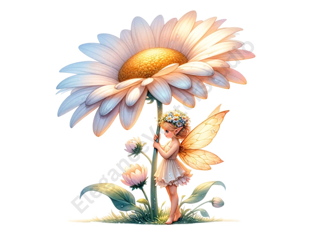 Watercolor Fairy Clipart Bundle PNG, Fairy Clipart Print Sublimation ...