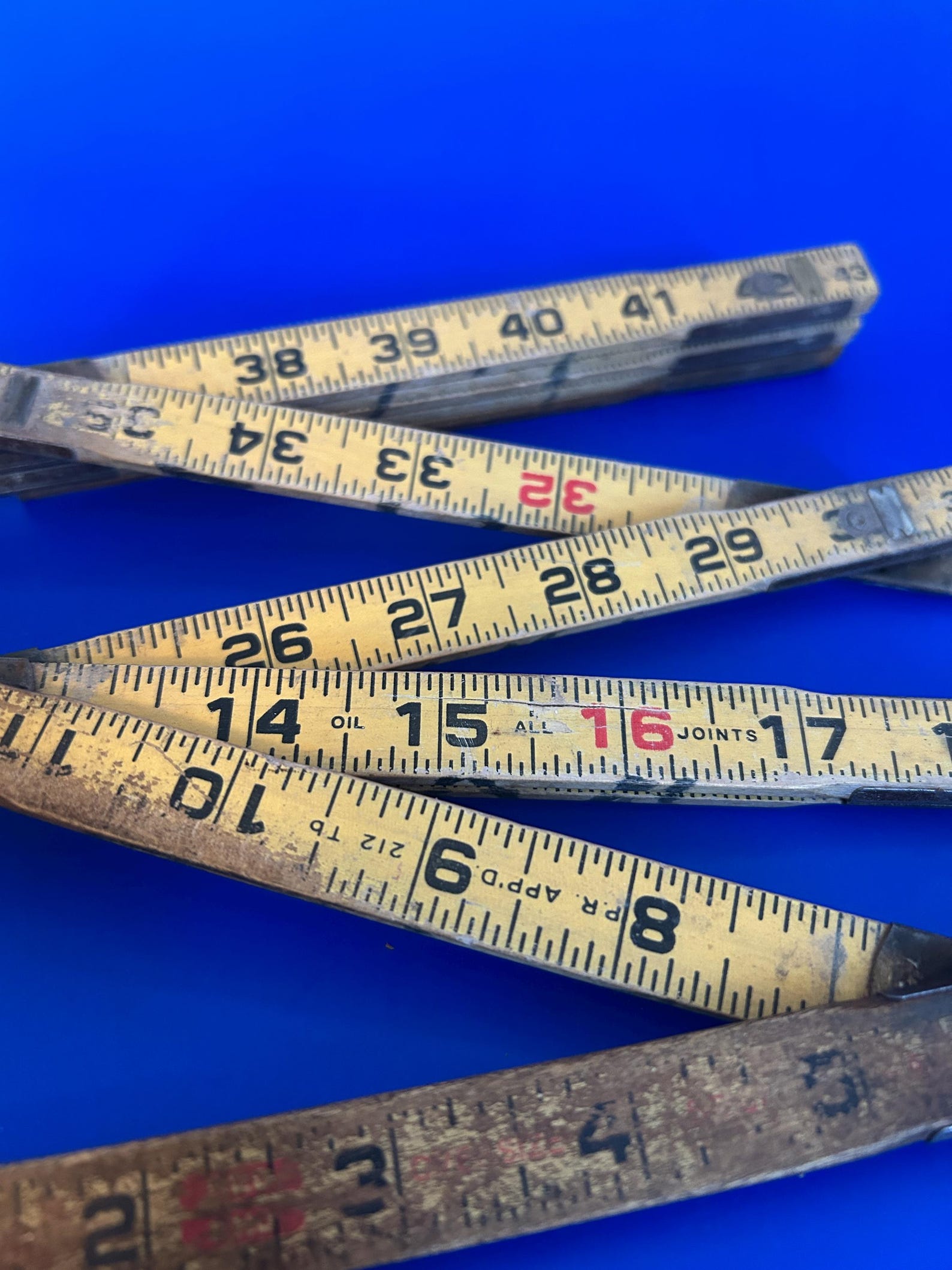 Vintage Wooden Folding Ruler – Antique Carpenter’s Measuring Tool - Etsy