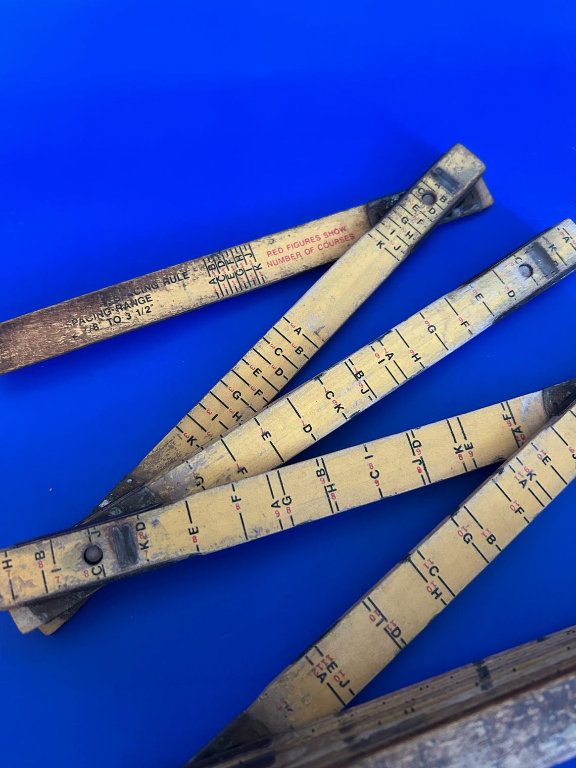 Vintage Wooden Folding Ruler – Antique Carpenter’s Measuring Tool - Etsy