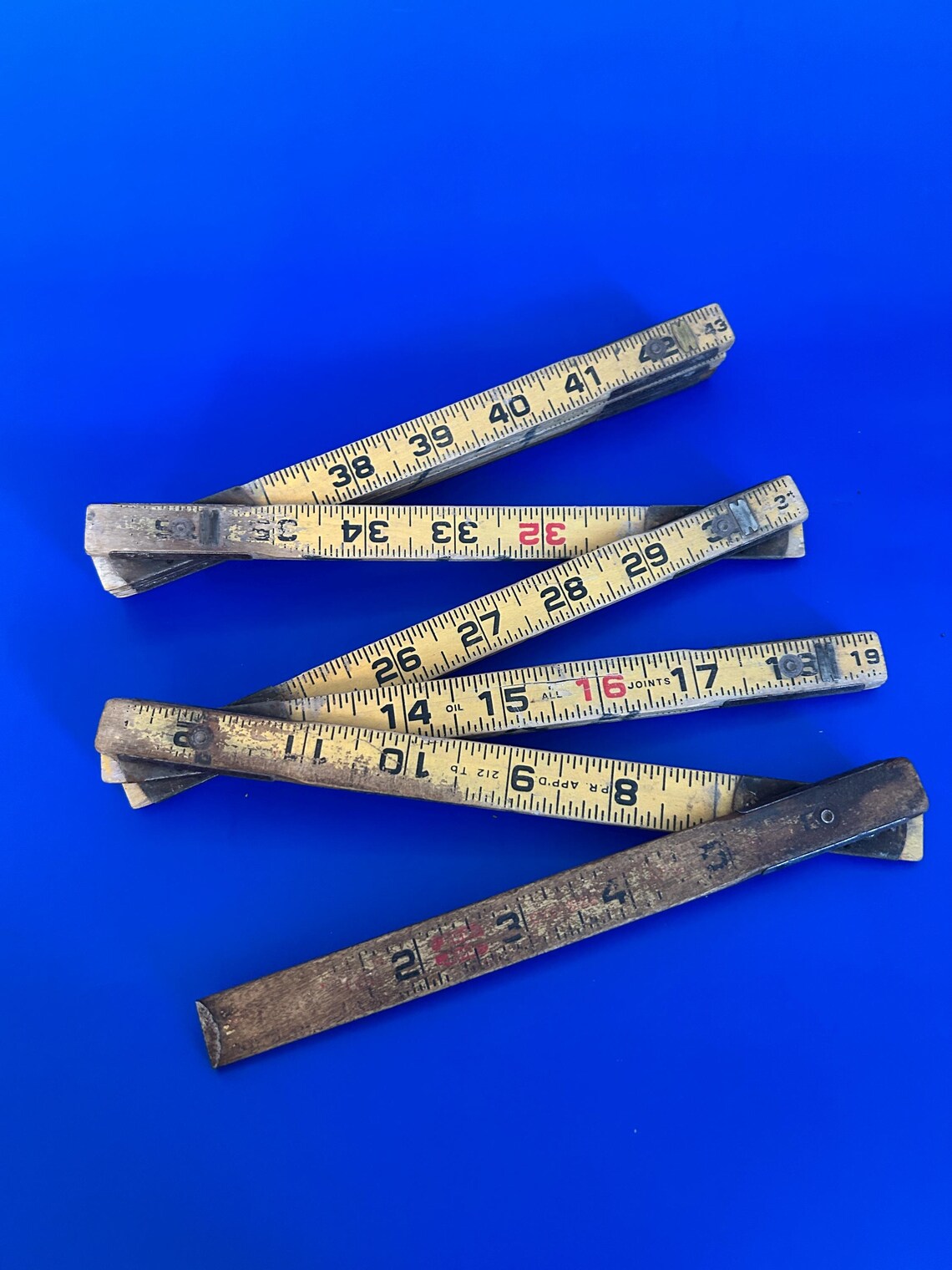 Vintage Wooden Folding Ruler – Antique Carpenter’s Measuring Tool - Etsy