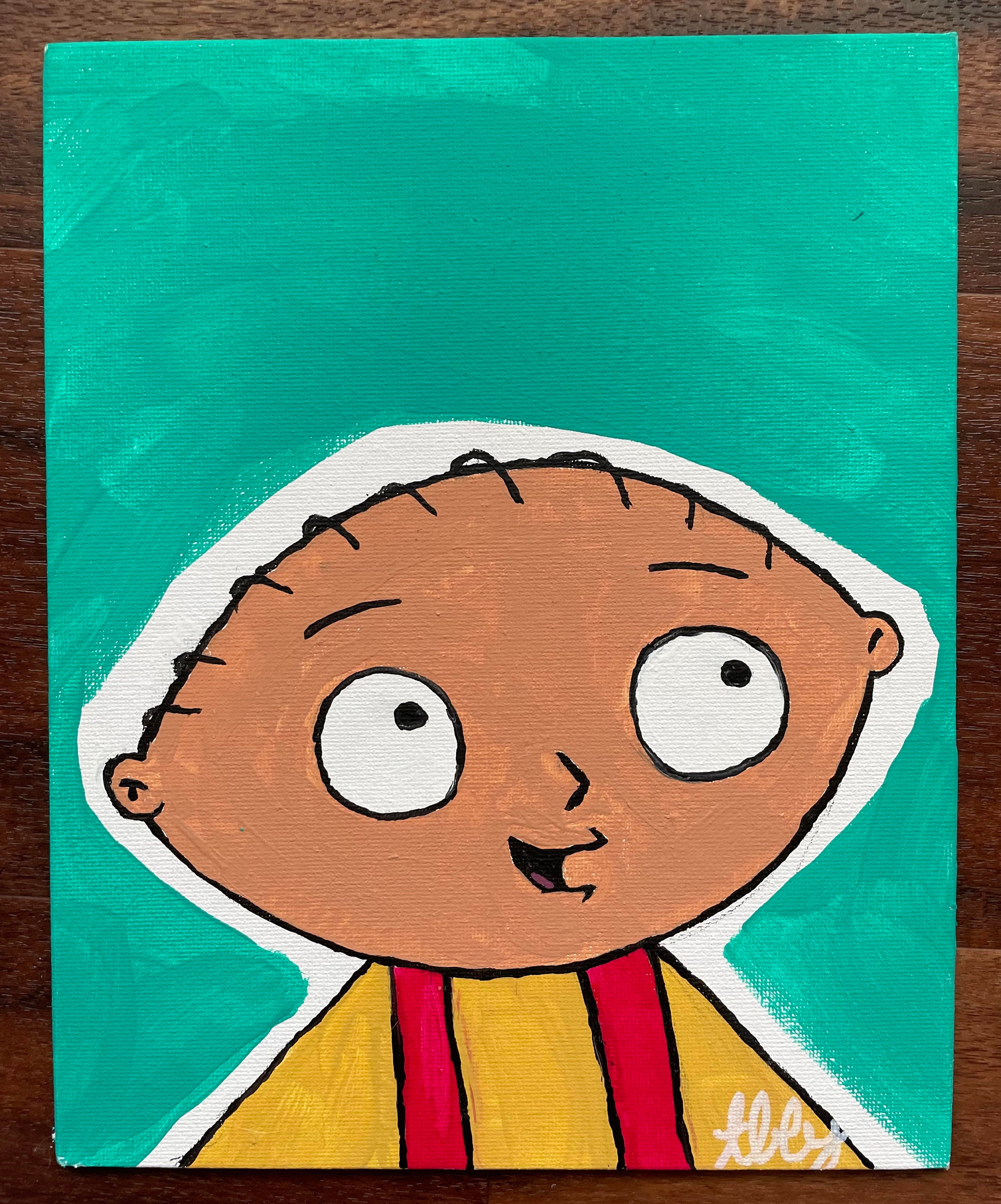 How To Draw Stewie Griffin Smoking