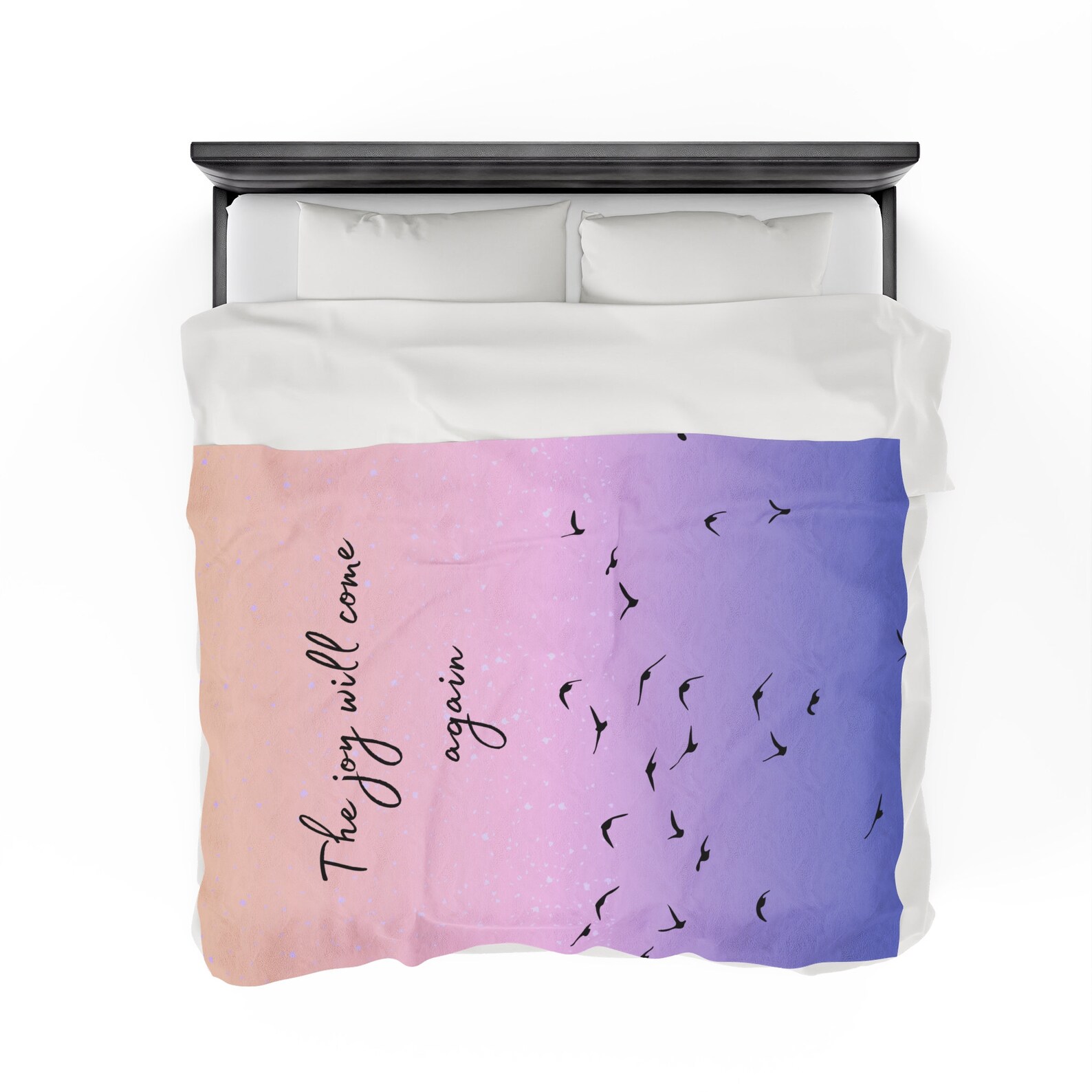 Soft Sunset Serenity Velveteen Throw Blanket, Sunset Blanket, Velveteen ...
