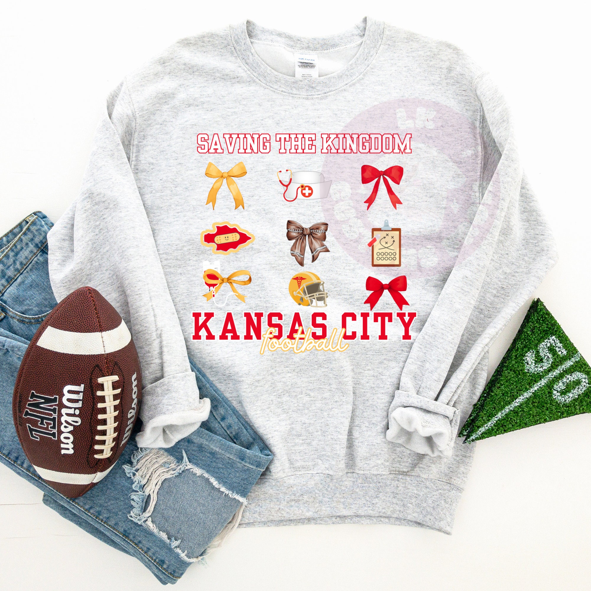 Digital Print - Kansas City - Chiefs - Kc - Nurse - Bows - Coquette - RN - PNG SOLID - Etsy