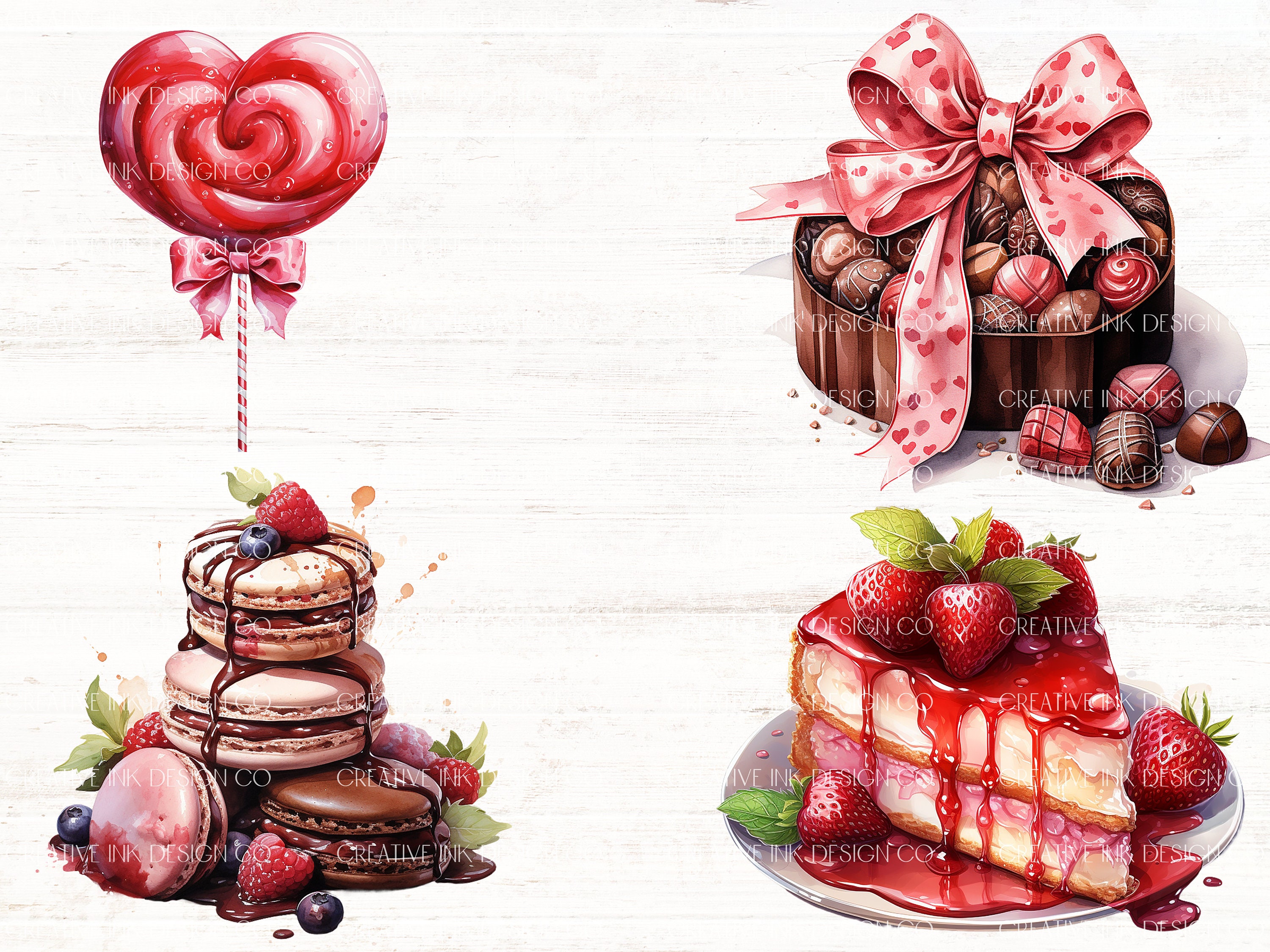 Valentine's Treat Clipart 20 High Quality Png's Junk - Etsy