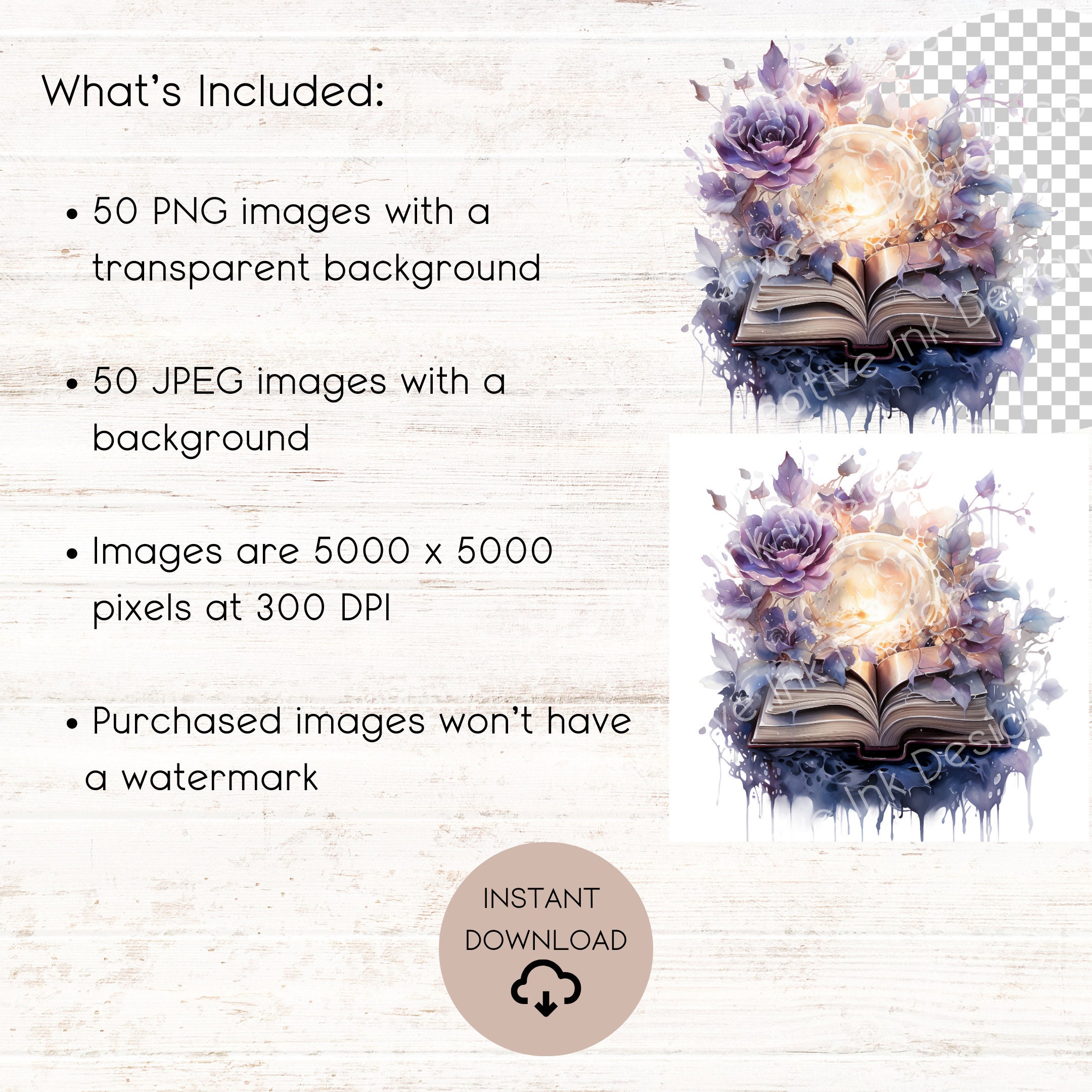 50 Spell Book PNG Clipart: Digital Fantasy Graphics for DIY Crafts and ...