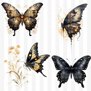 Watercolor Butterfly Clipart, 20 Transparent Butterfly PNG, Butterfly ...