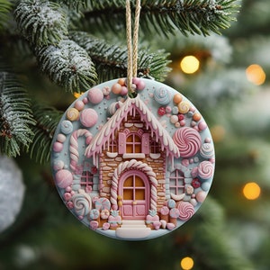 3D Christmas Ornament PNG, Instant Download, Christmas Round Ornament ...