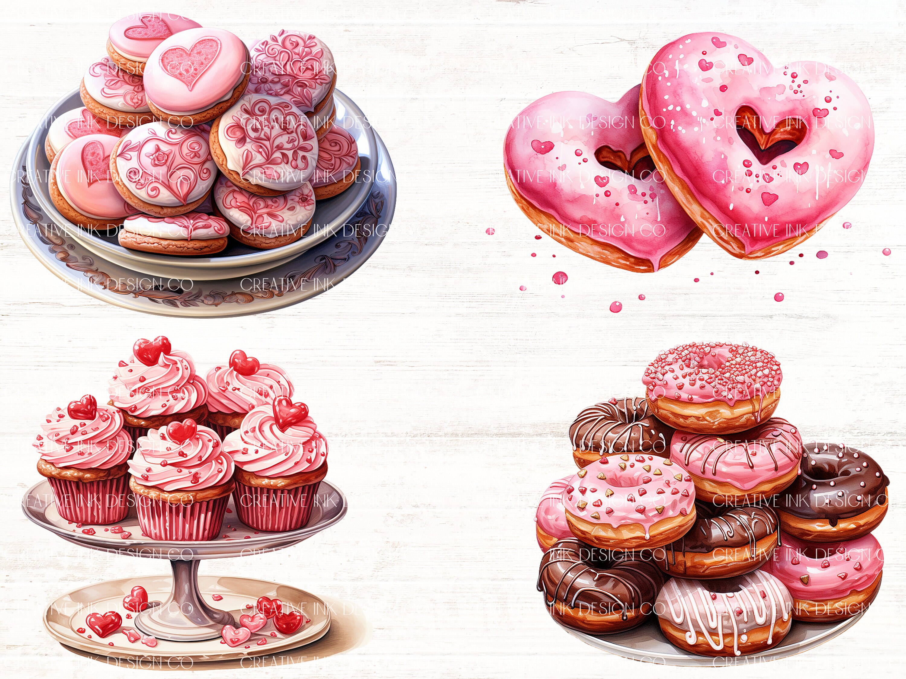 Valentine's Treat Clipart 20 High Quality Png's Junk - Etsy