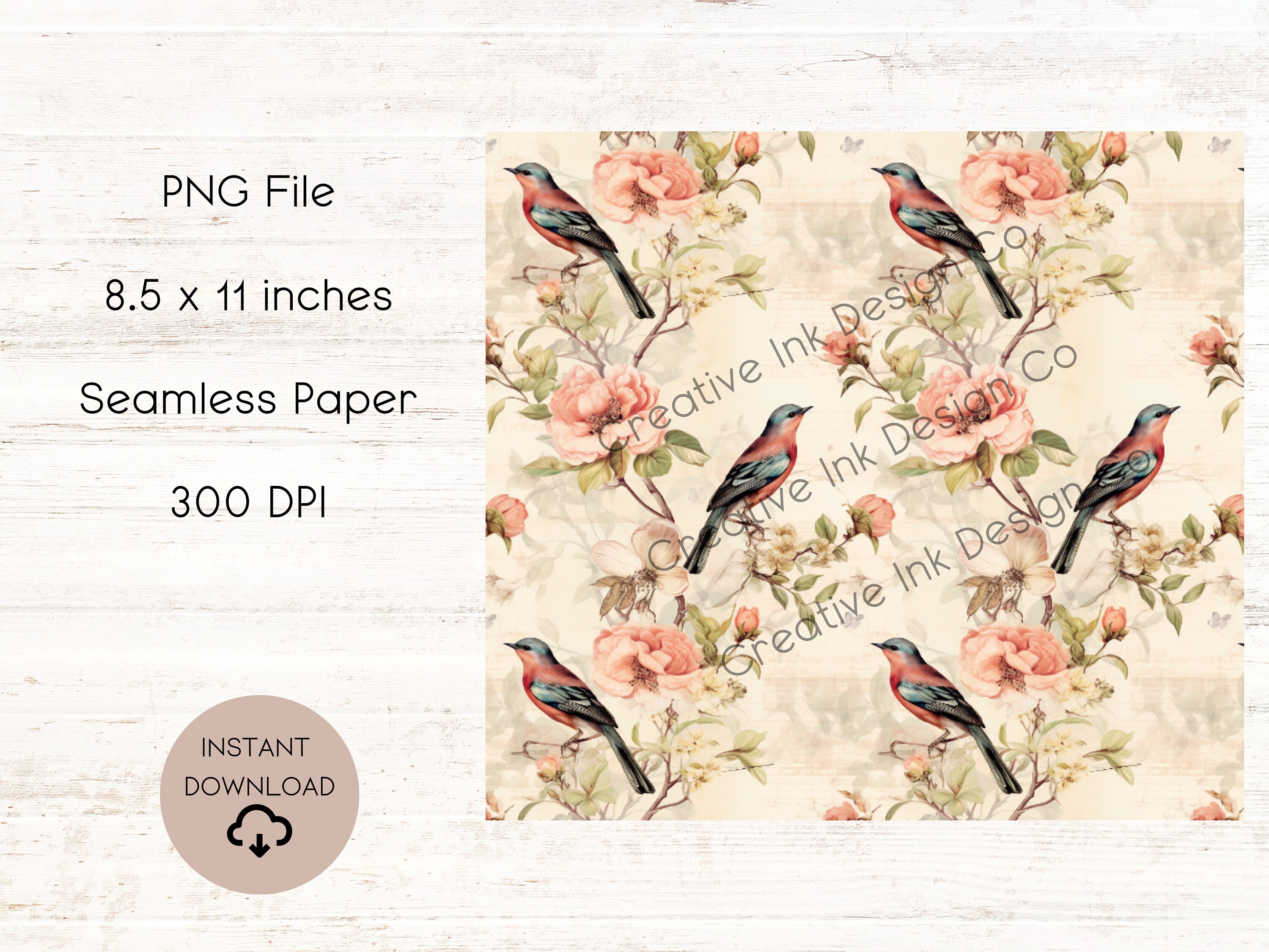 Pink Ephemera Digital Paper, 20 High Quality Png's, Scrapbook Paper ...