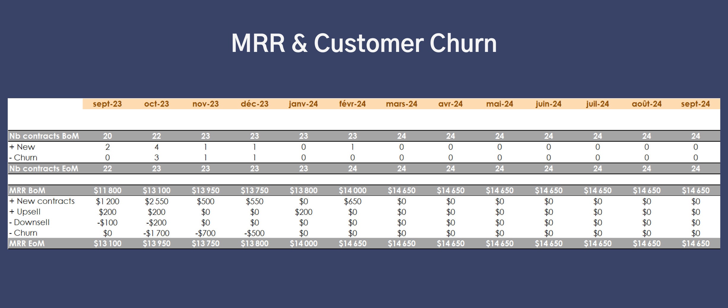 MRR & Customer Churn Calculation Spreadsheet Decode Your - Etsy