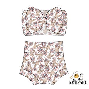 Cute Floral Easter Bunny Seamless Pattern, Spring Seamless Files Boho ...