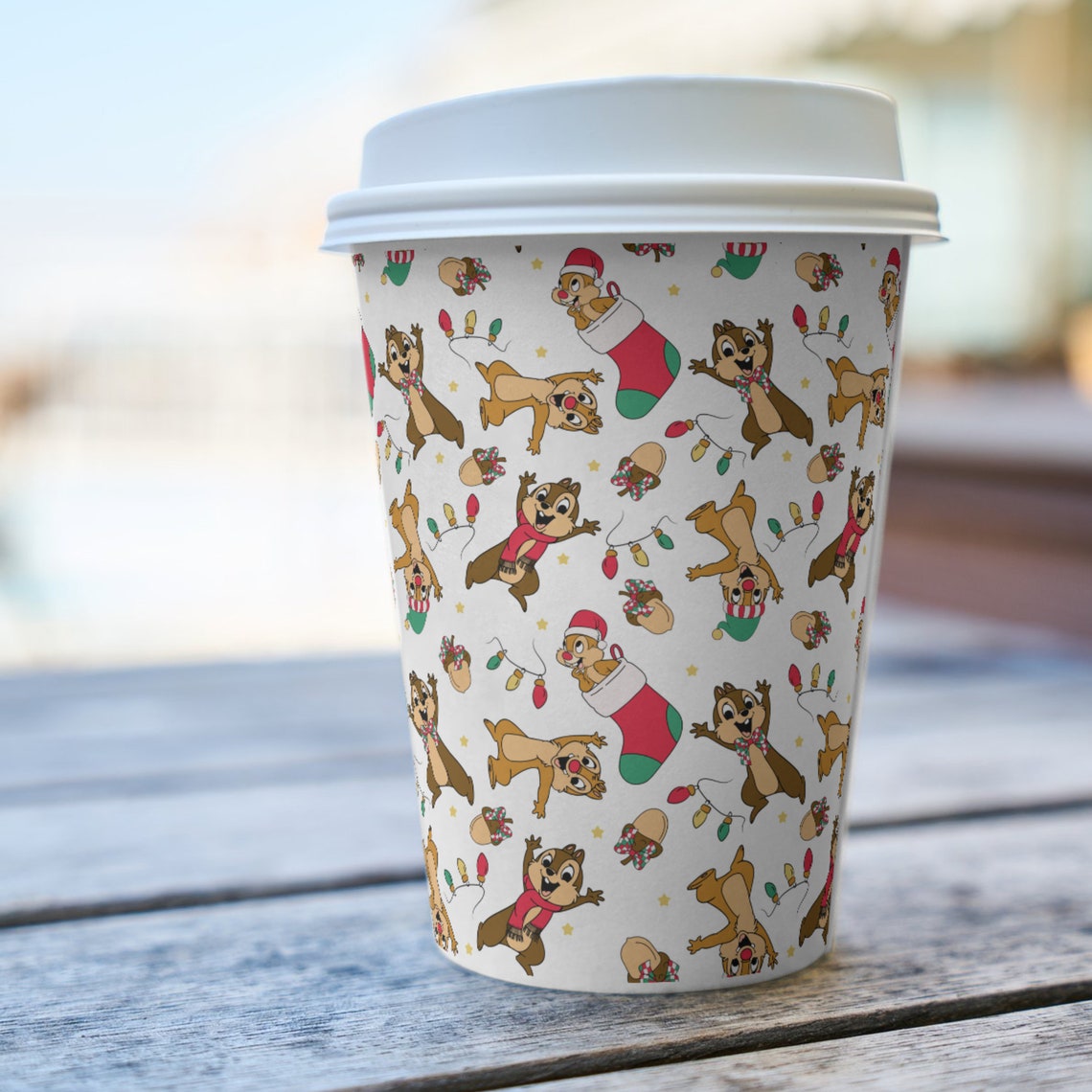 Magical Christmas Stocking Seamless Pattern Digital, Squirrels Magical ...