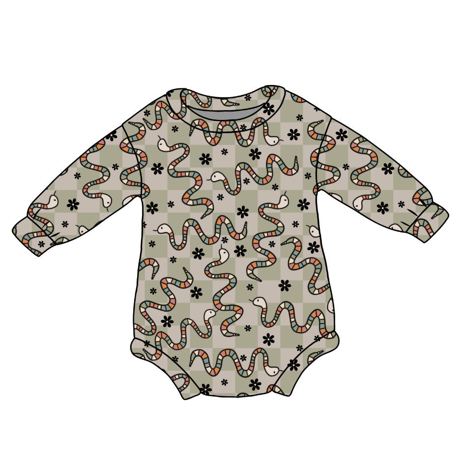 Snakes Seamless Pattern, Snake Flowers Seamless Patterns, Groovy Foral ...