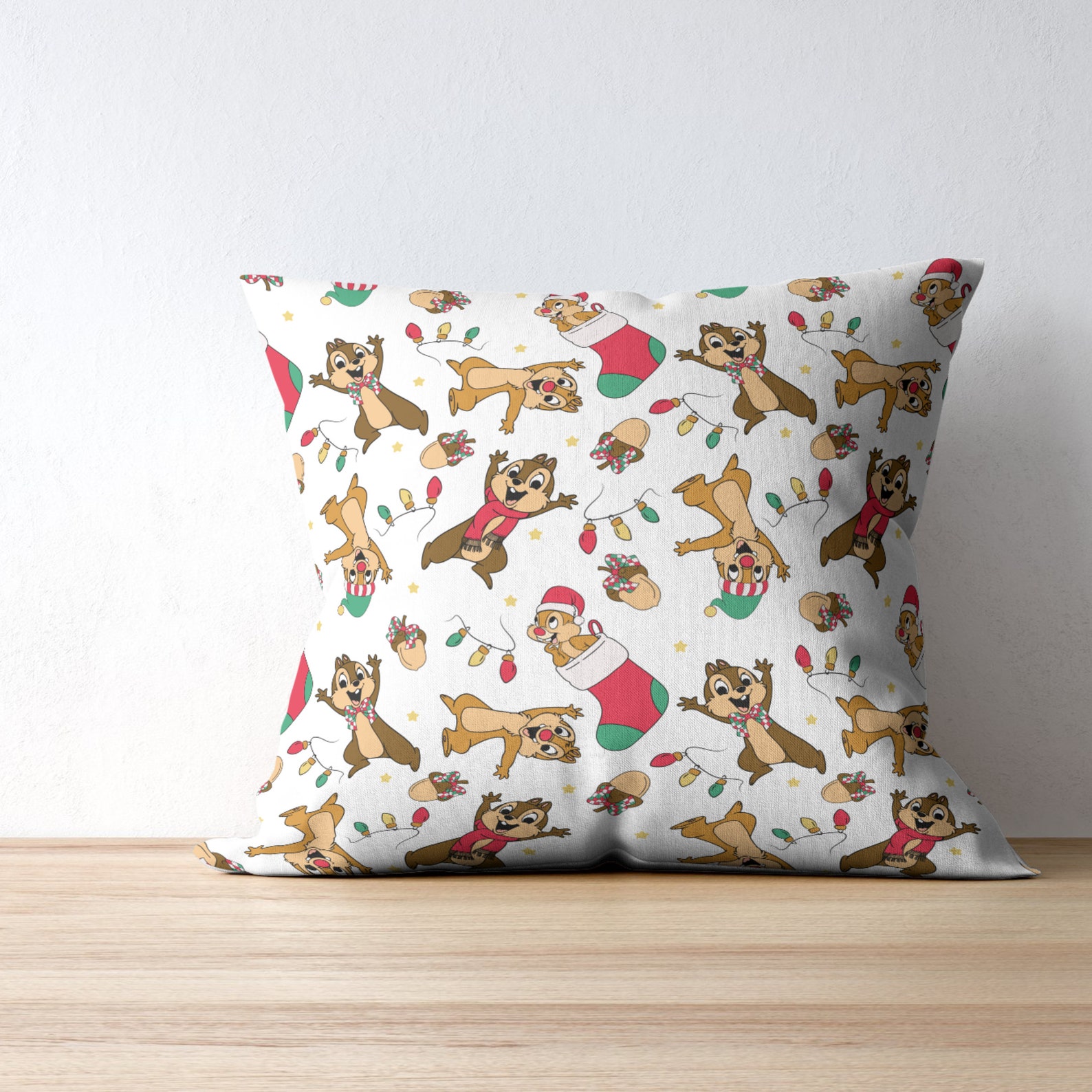 Magical Christmas Stocking Seamless Pattern Digital, Squirrels Magical ...