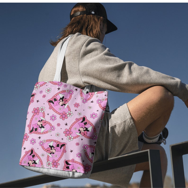 Cute Minnie Mouse Seamless File, Spring Disneyland Seamless, Spring ...