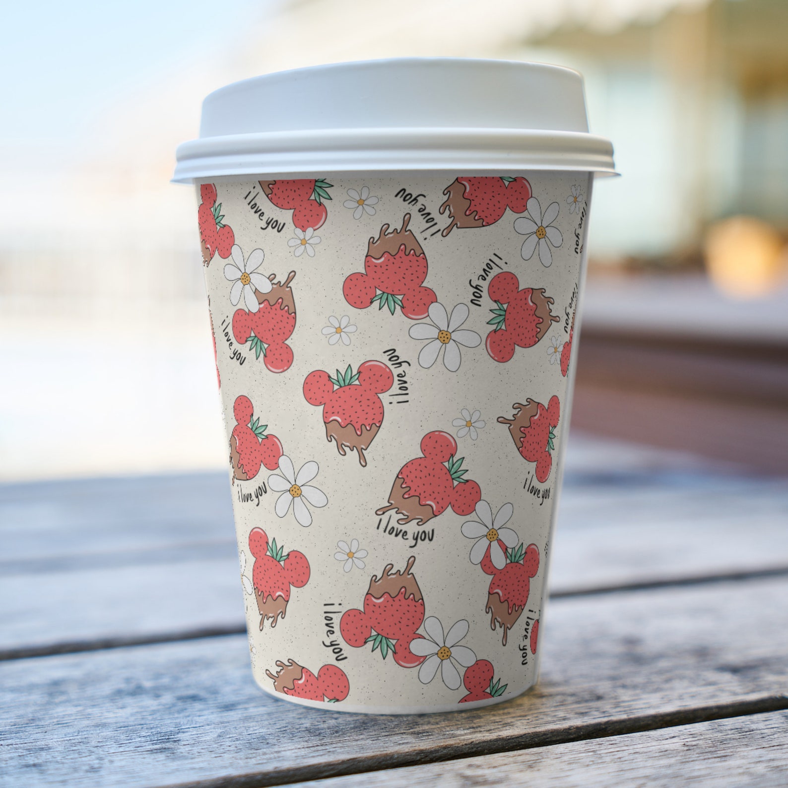 Magical Valentines Day Seamless Pattern, Floral Valentines Strawberries ...