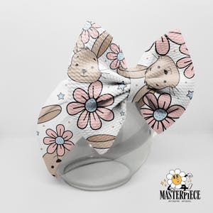 Cute Floral Easter Bunny Seamless Pattern, Spring Seamless Files Boho ...