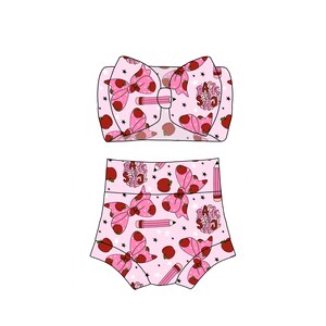 Coquette Pink Bow Back to School Seamless Pattern, Red Apple Pattern ...