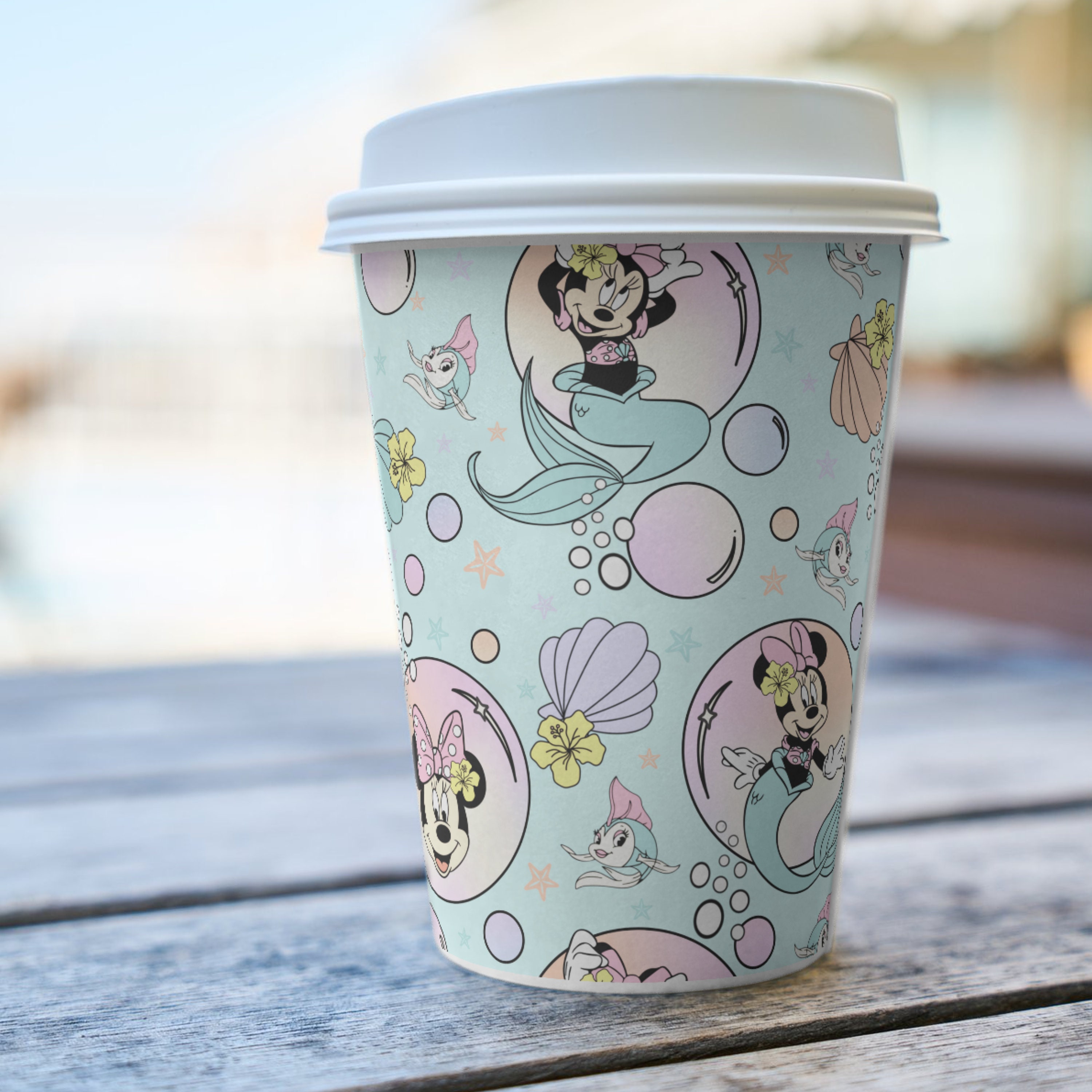 Magic Mouse Mermaid Seamless Pattern, Summer Mouse Seamless File, Beach ...