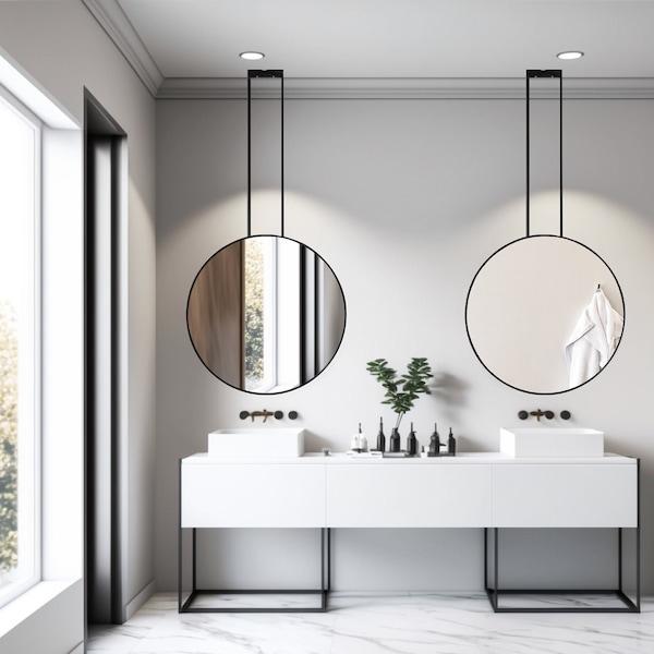 Ceiling Suspended Mirror - Etsy