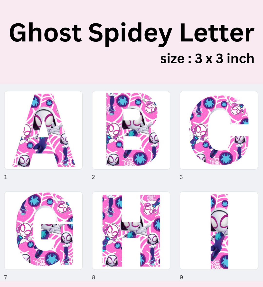 Ghost Spidey LETTER PNG File - DIGITAL- - Etsy
