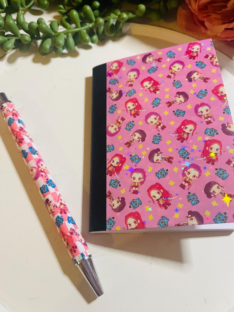 Mini Composition Notebook and Pen - Etsy